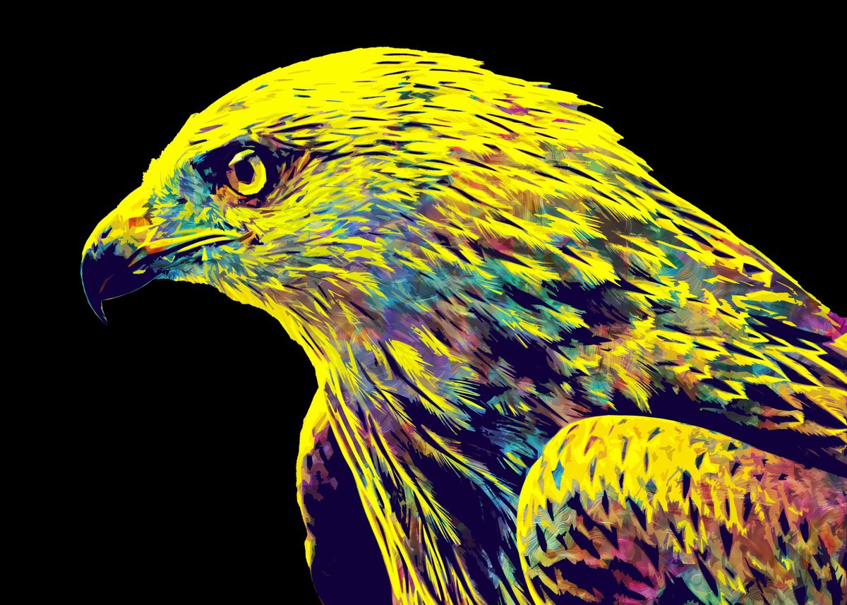'Eagle Pop Art Poster' Poster by Ali | Displate