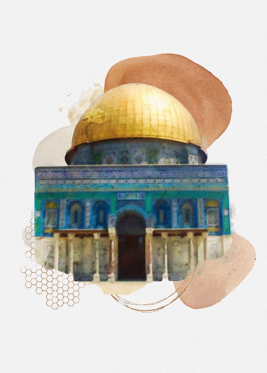 'Masjid al aqsa wall art' Poster, picture, metal print, paint by Basues ...