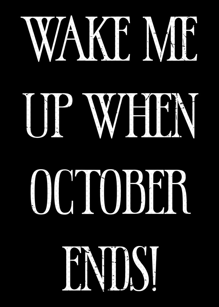 'October Ends' Poster by John DonJoe | Displate