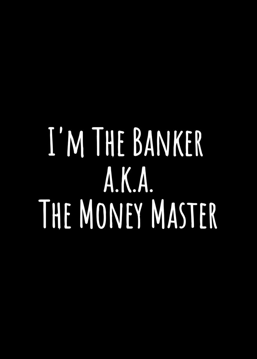 'The Banker' Poster, picture, metal print, paint by MarkOnDark | Displate