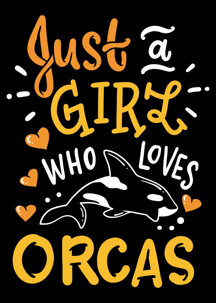 'Orcas Whales Orca Lover' Poster by BLVCKPLATE | Displate
