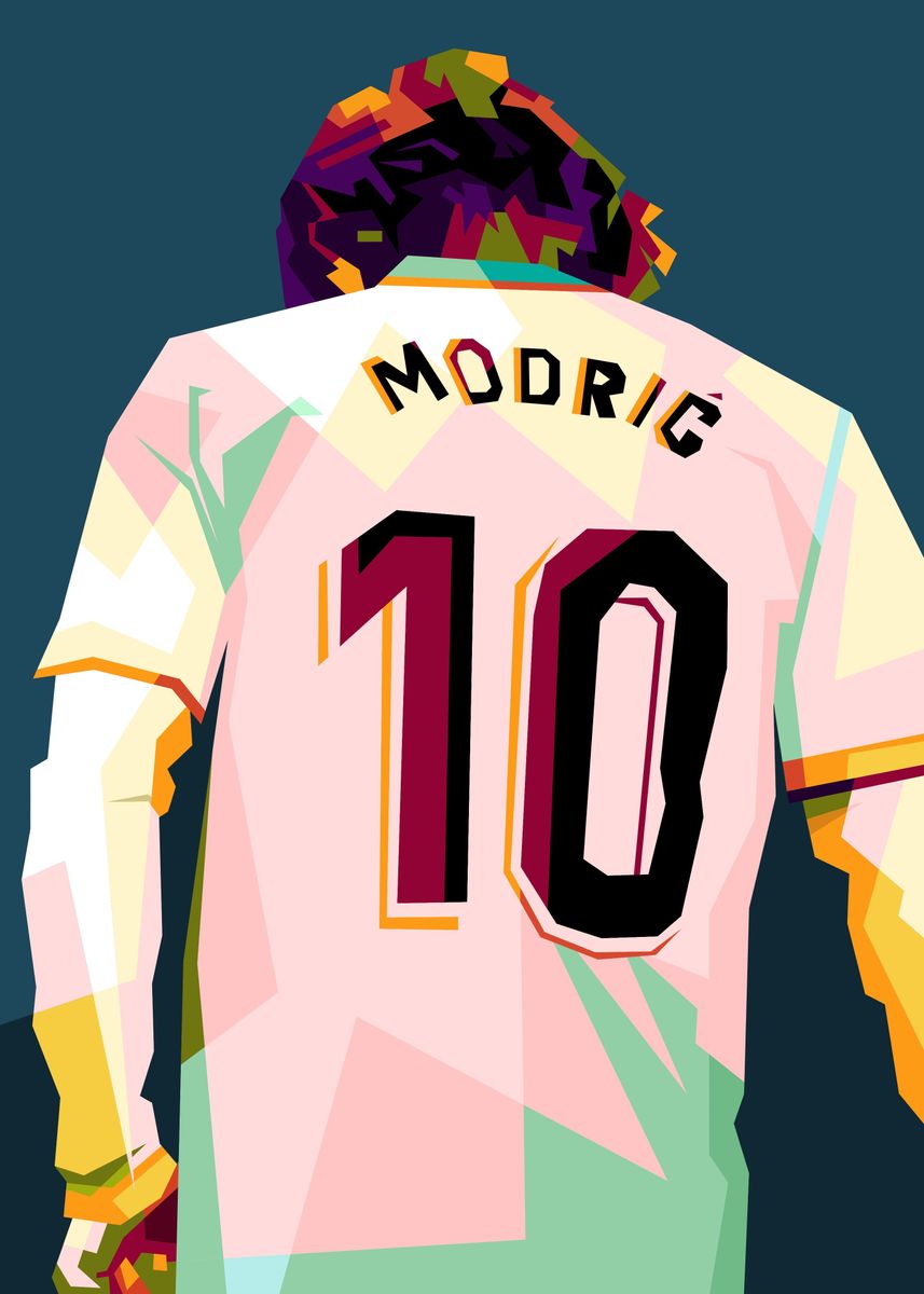 'Luca modric' Poster, picture, metal print, paint by AMIRUDIN 06 | Displate