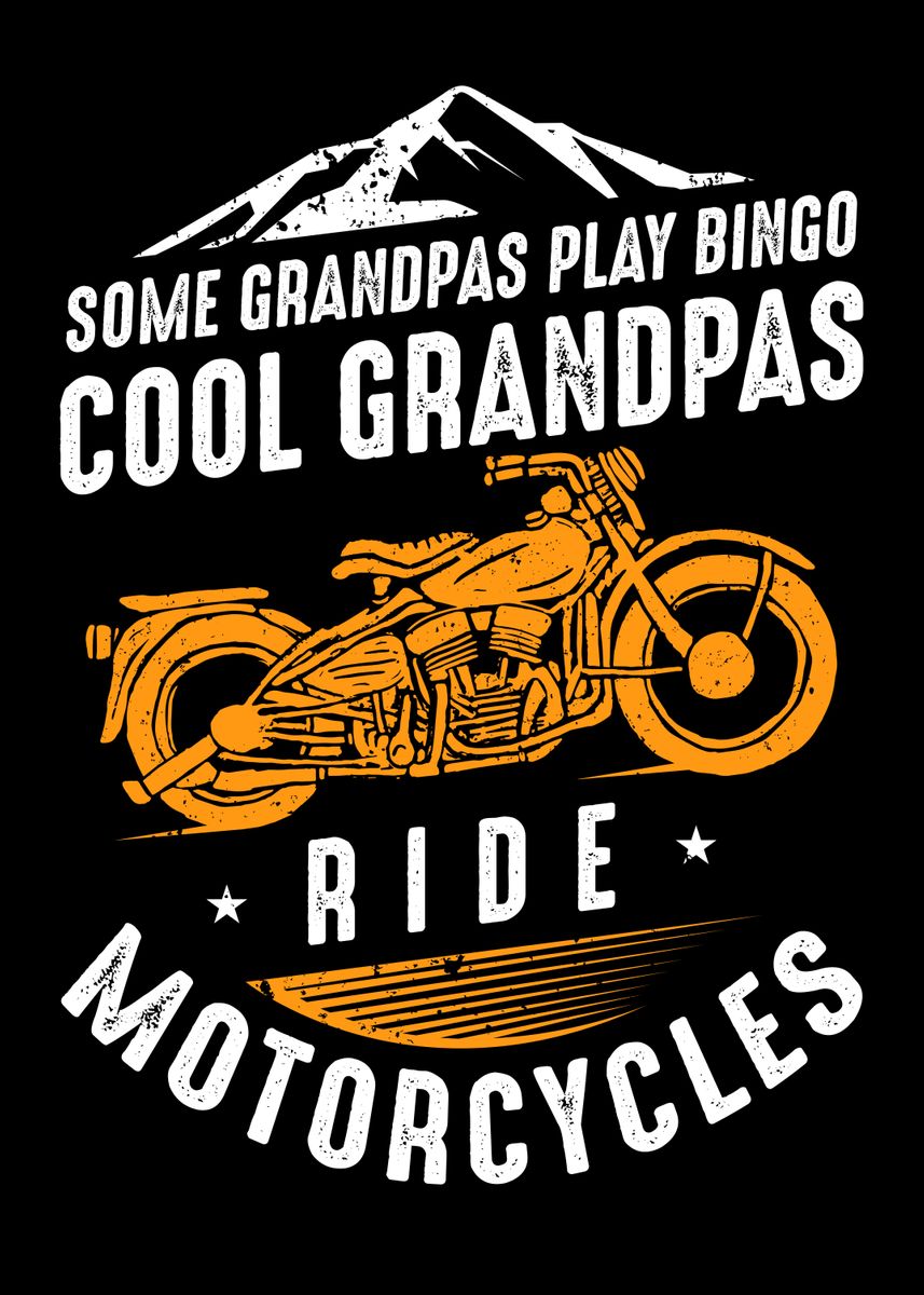 'Bingo And Motorcycling' Poster, picture, metal print, paint by ...