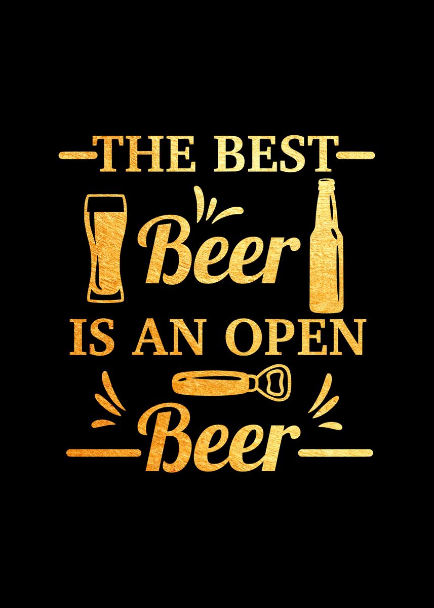 'Beer' Poster by AK47 Creative | Displate