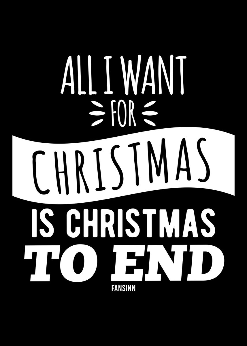 'Anti Santa Claus Christmas' Poster, picture, metal print, paint by ...