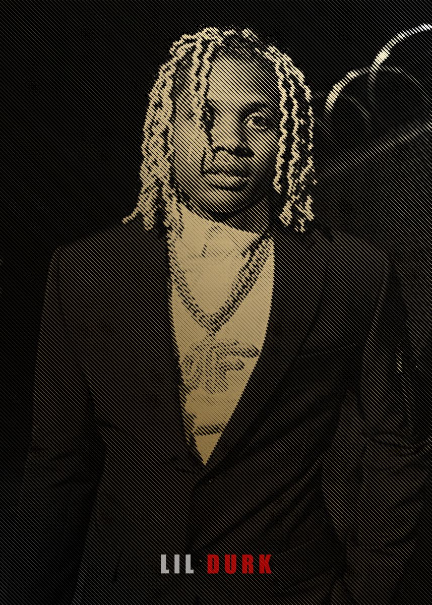 'lil durk' Poster, picture, metal print, paint by amazed Poster | Displate