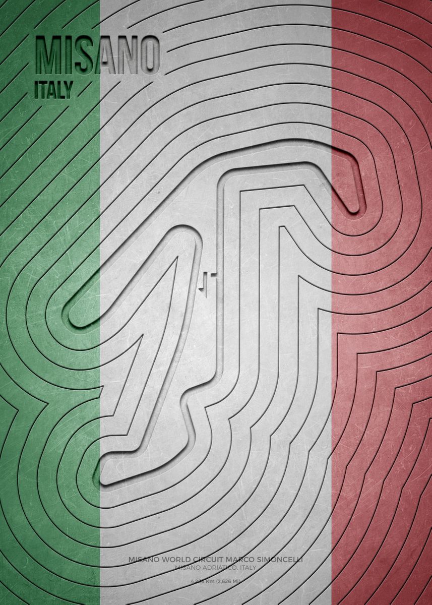 'GP Italy Misano' Poster, picture, metal print, paint by MauriTz Design ...