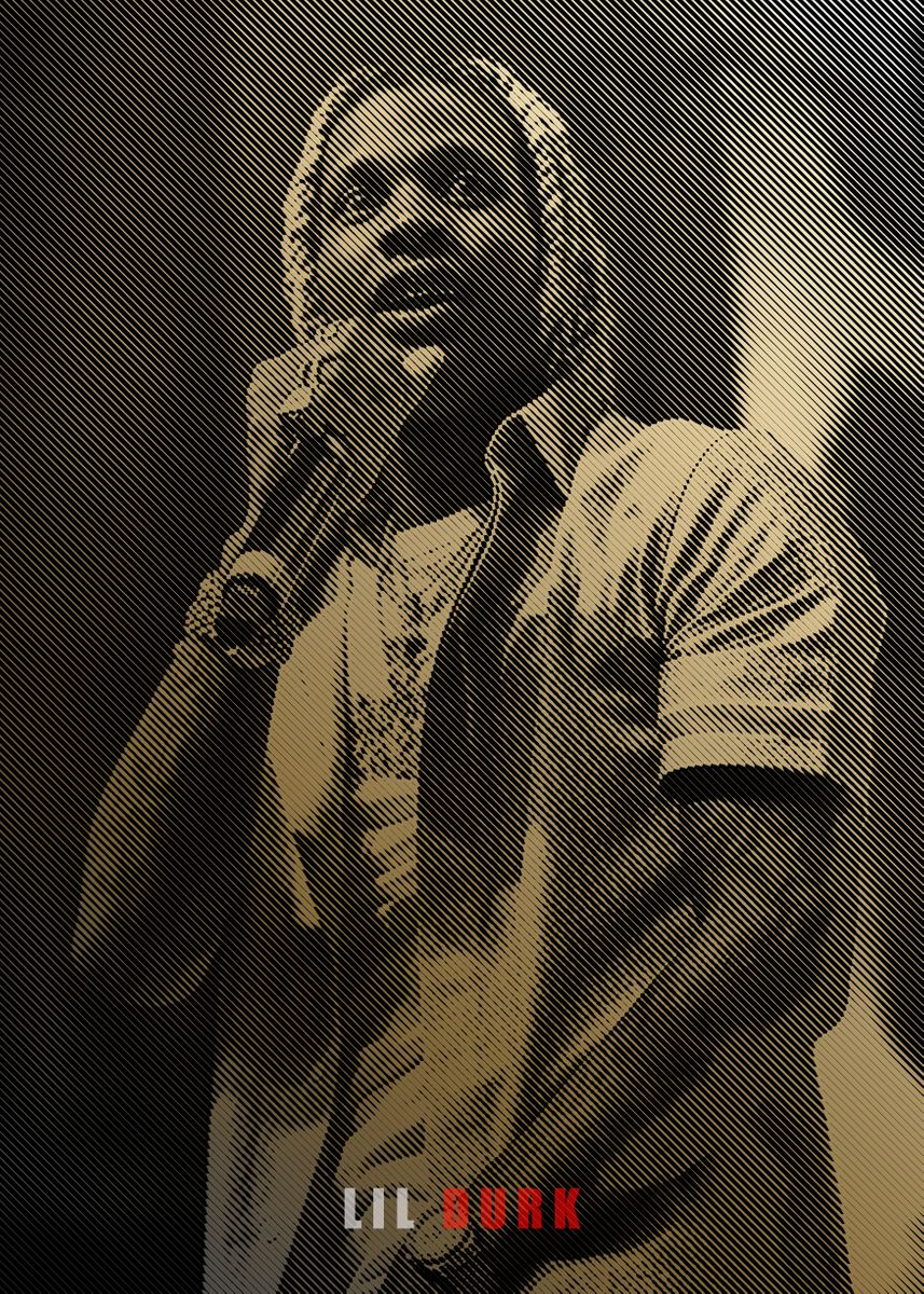 'lil durk' Poster, picture, metal print, paint by Trending Poster ...