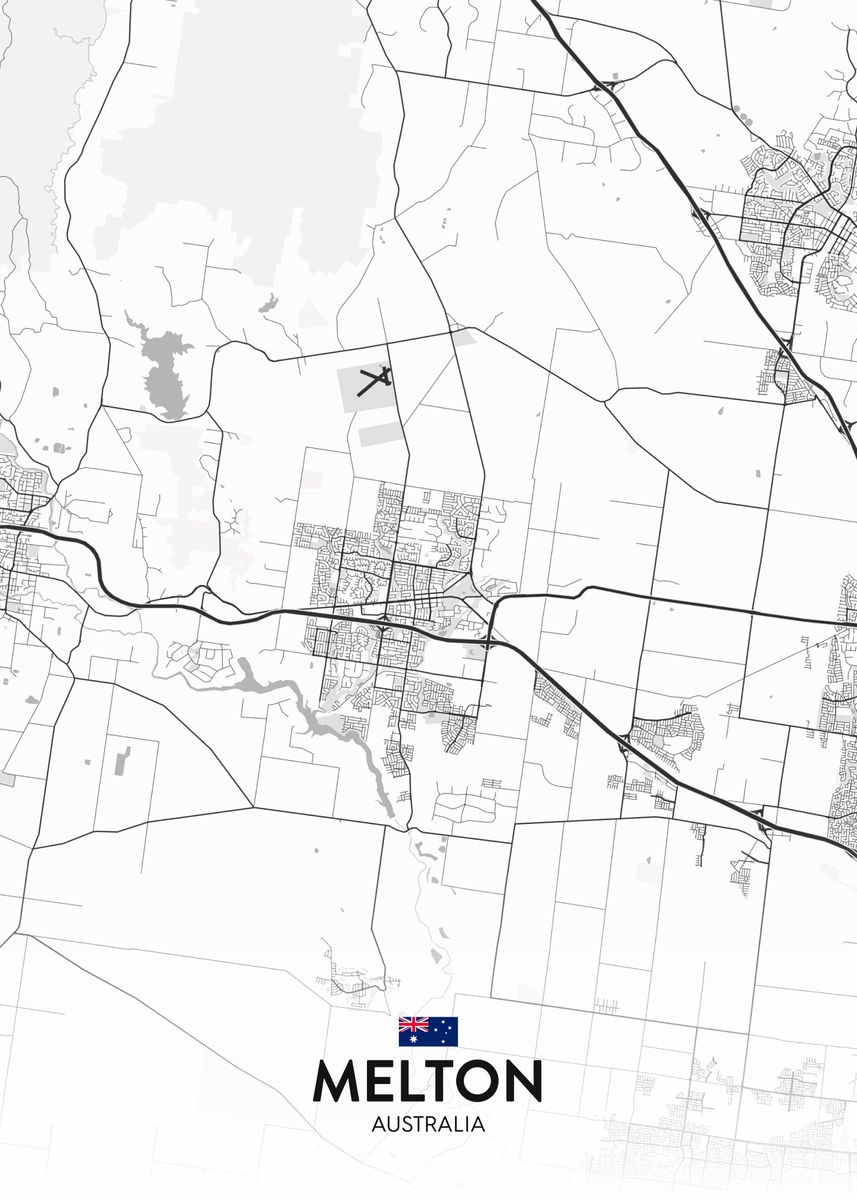 'Melton AU' Poster by IMR Designs | Displate