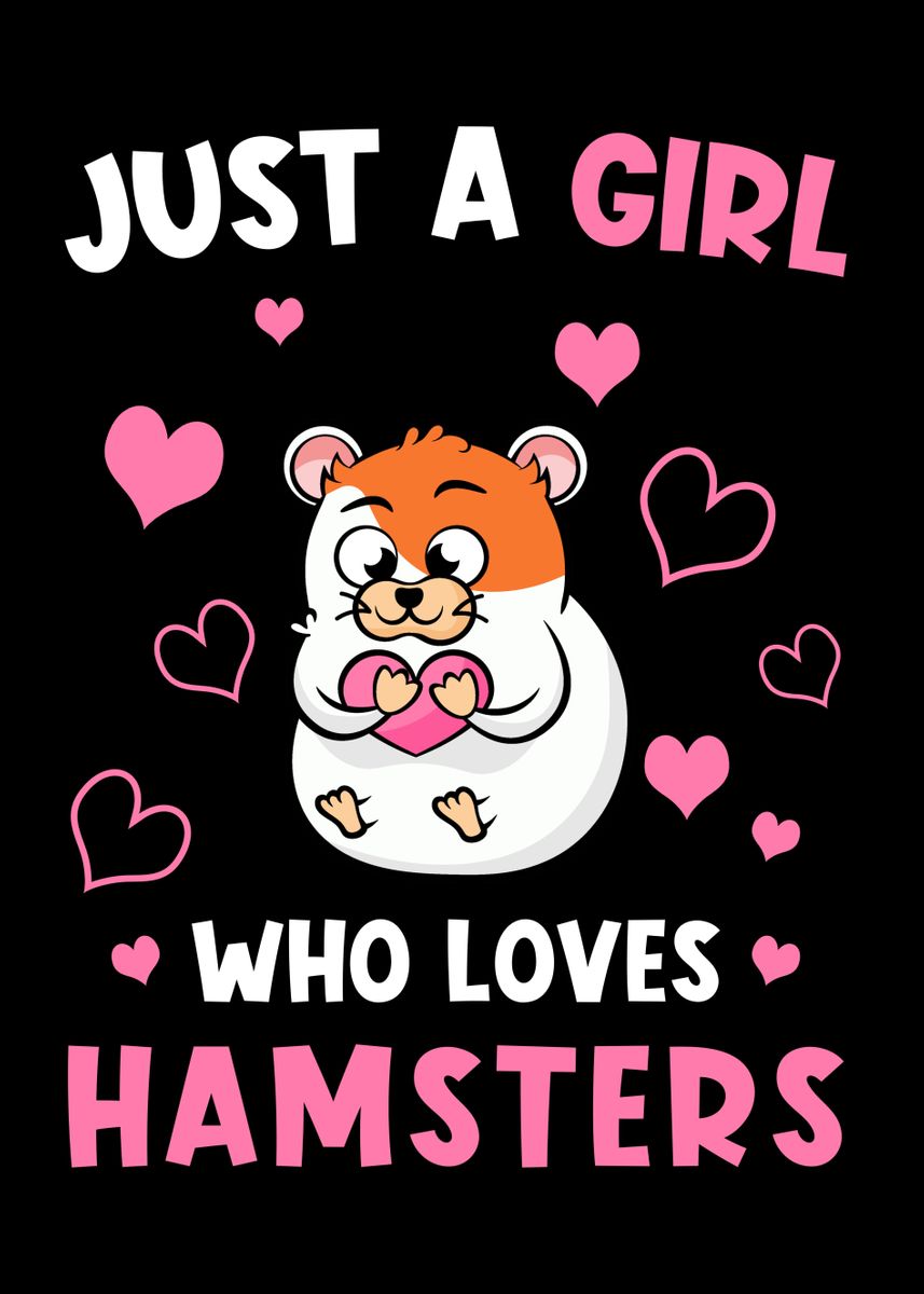 'Hamster Cute Hamster' Poster, picture, metal print, paint by schmugo ...