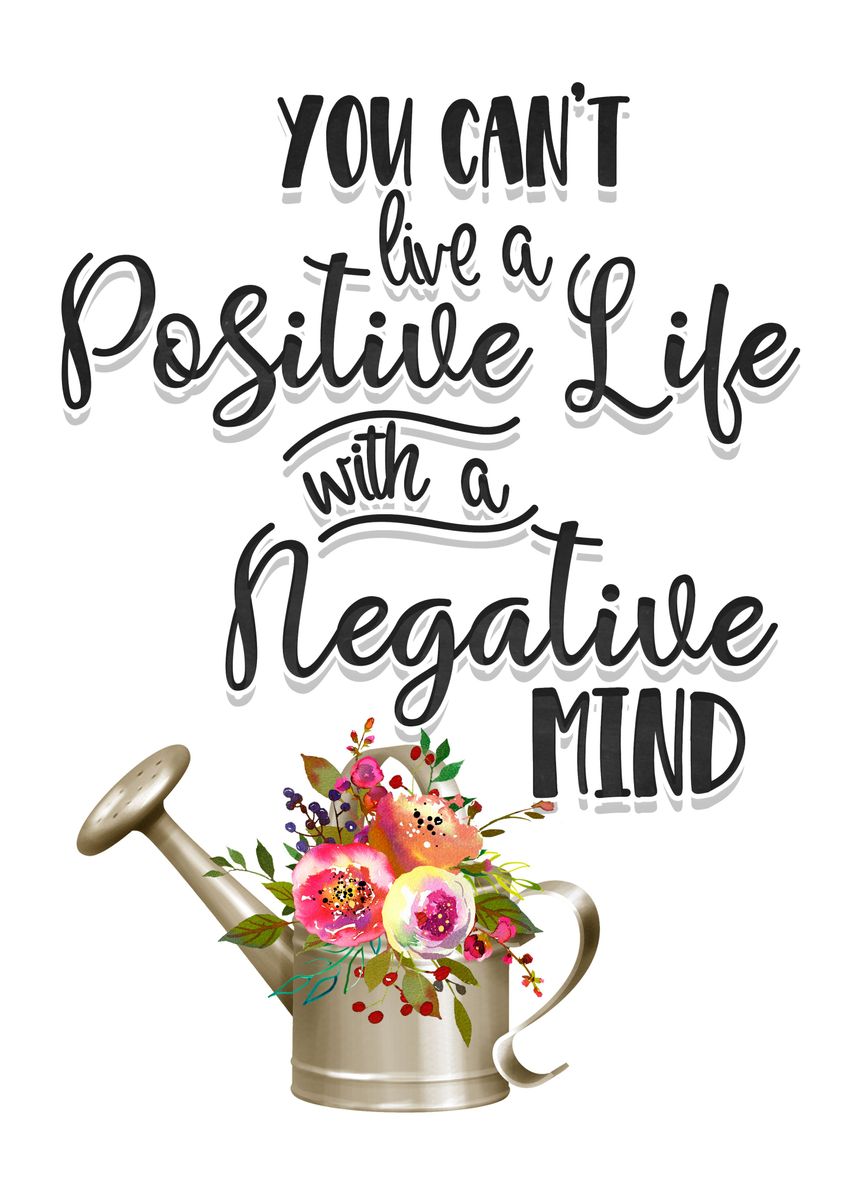 'Positive life' Poster, picture, metal print, paint by Juliana RW ...