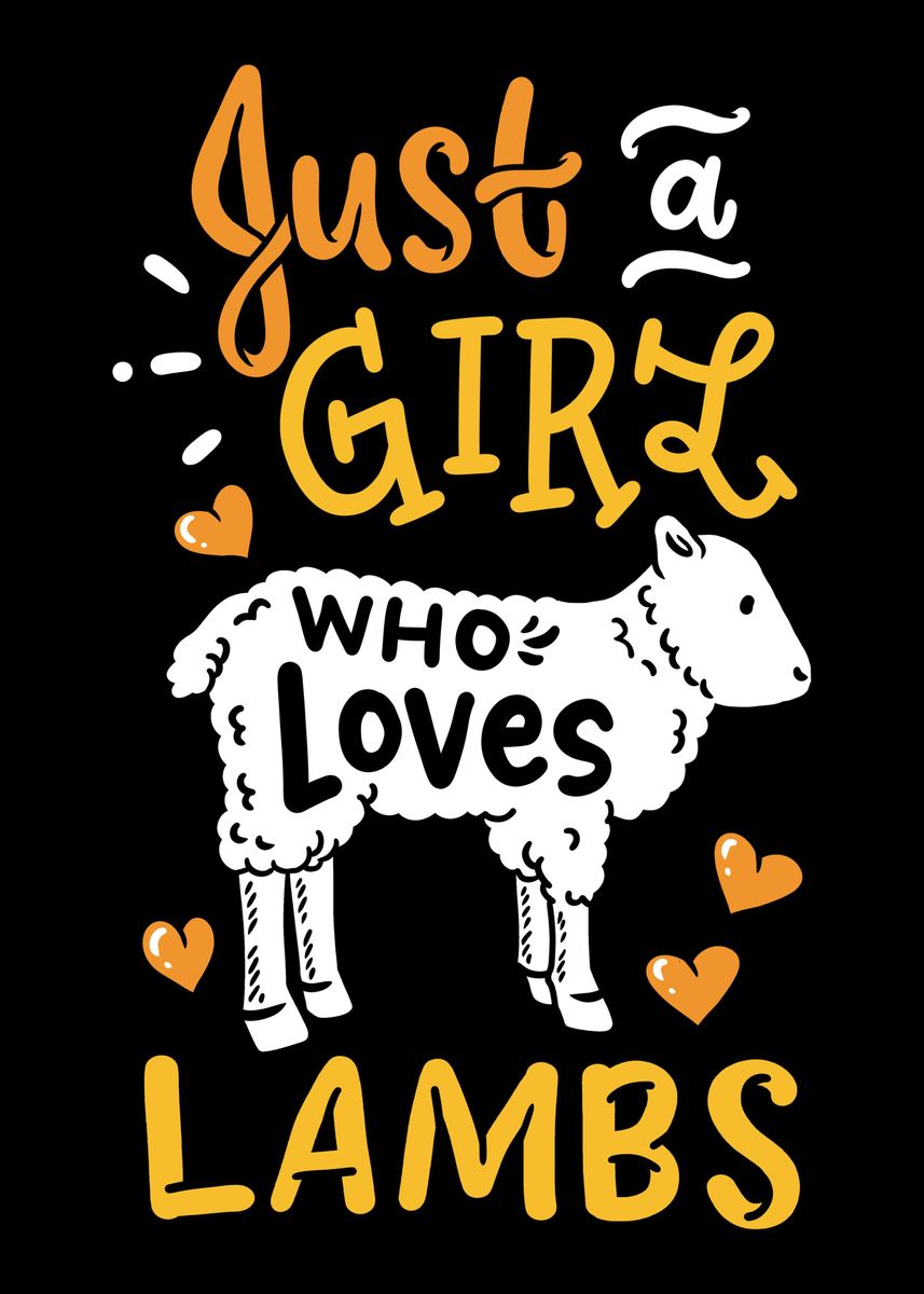 'Lamb Lamb Lover' Poster, picture, metal print, paint by BLVCKPLATE ...