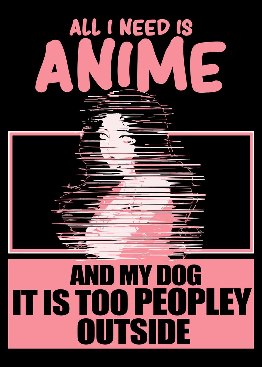 'Anime Manga Otaku Kawaii' Poster by Sebastian Wünsche | Displate
