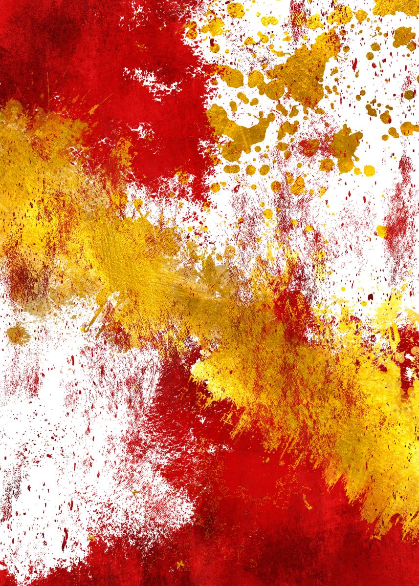 'The golden red 2' Poster by César Torres | Displate