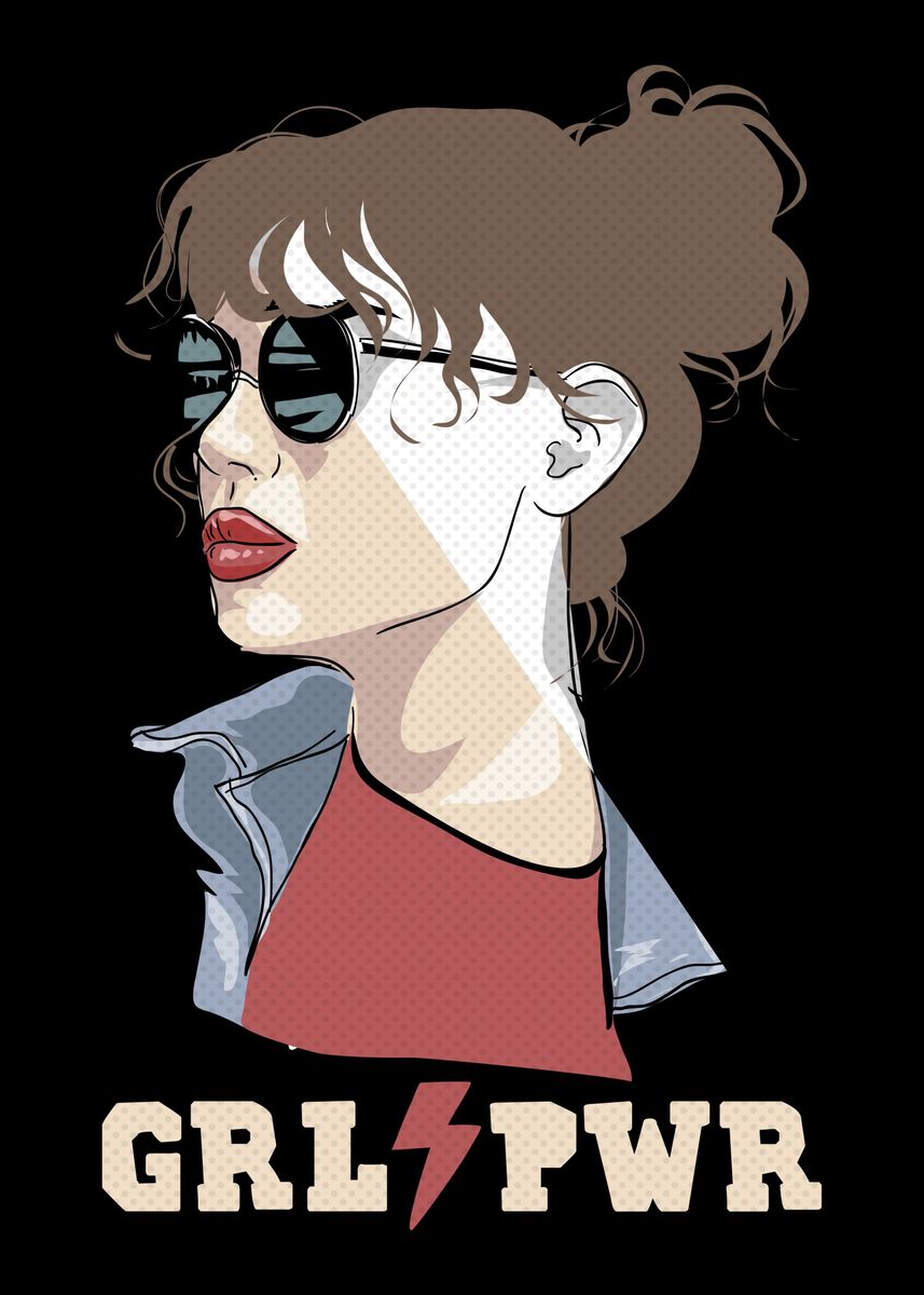 'Grl Pwr' Poster by John DonJoe | Displate