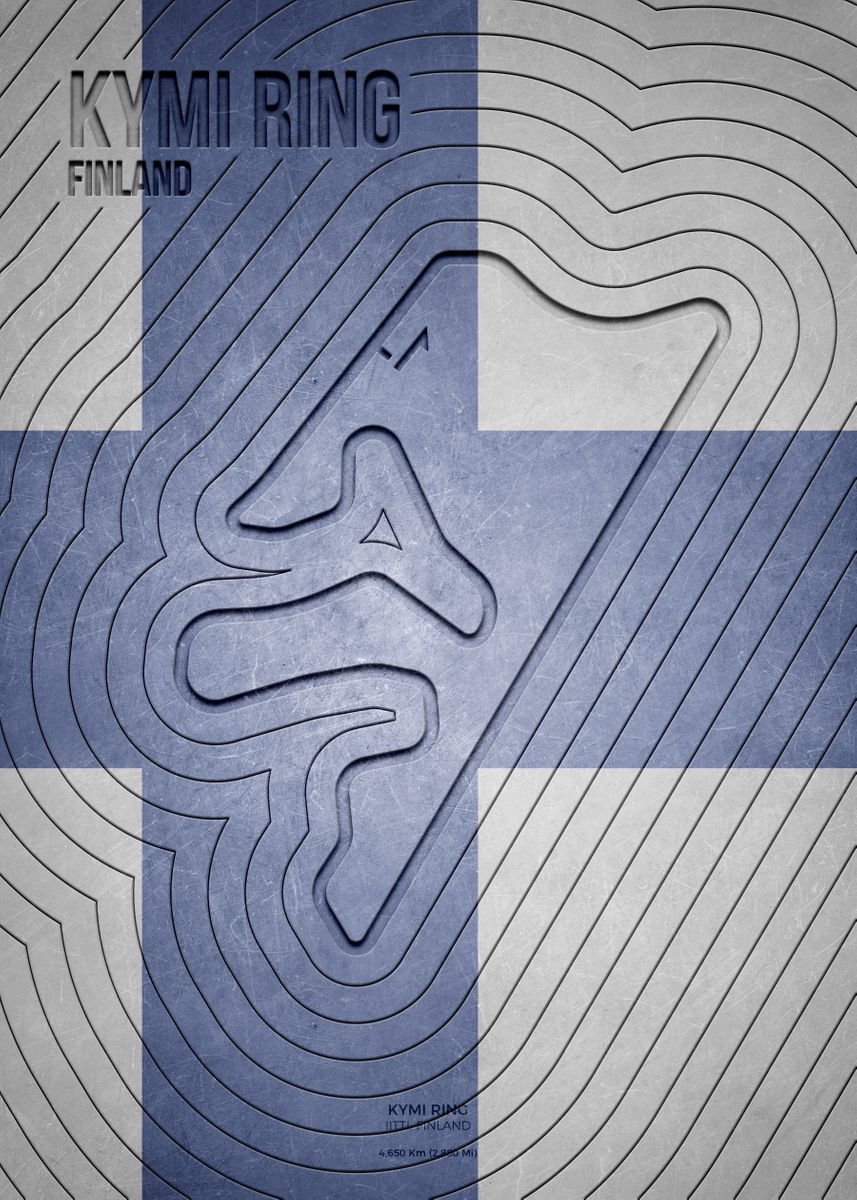 'GP Finland Kymi Ring' Poster, picture, metal print, paint by MauriTz ...