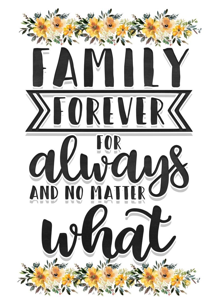 'Family forever' Poster, picture, metal print, paint by Juliana RW ...