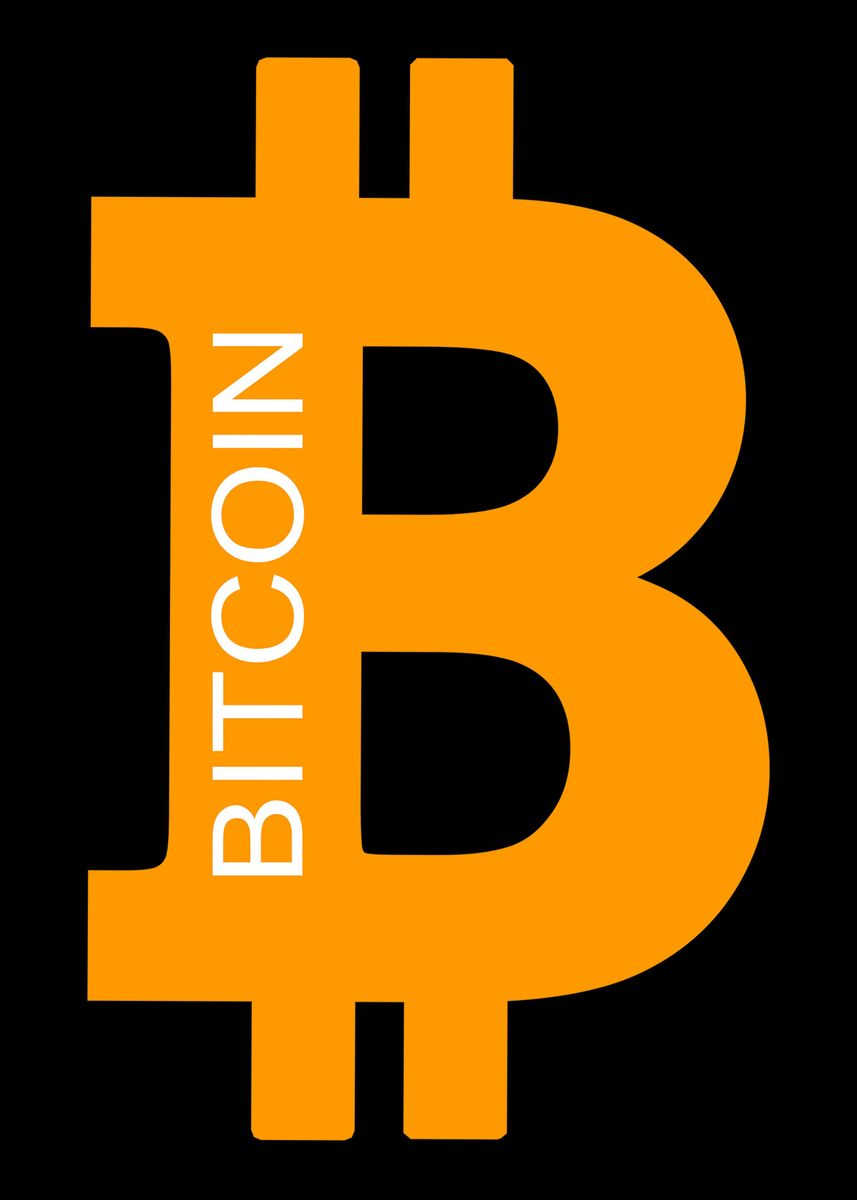 'Bitoin Symbol B' Poster, picture, metal print, paint by Max Ronn ...