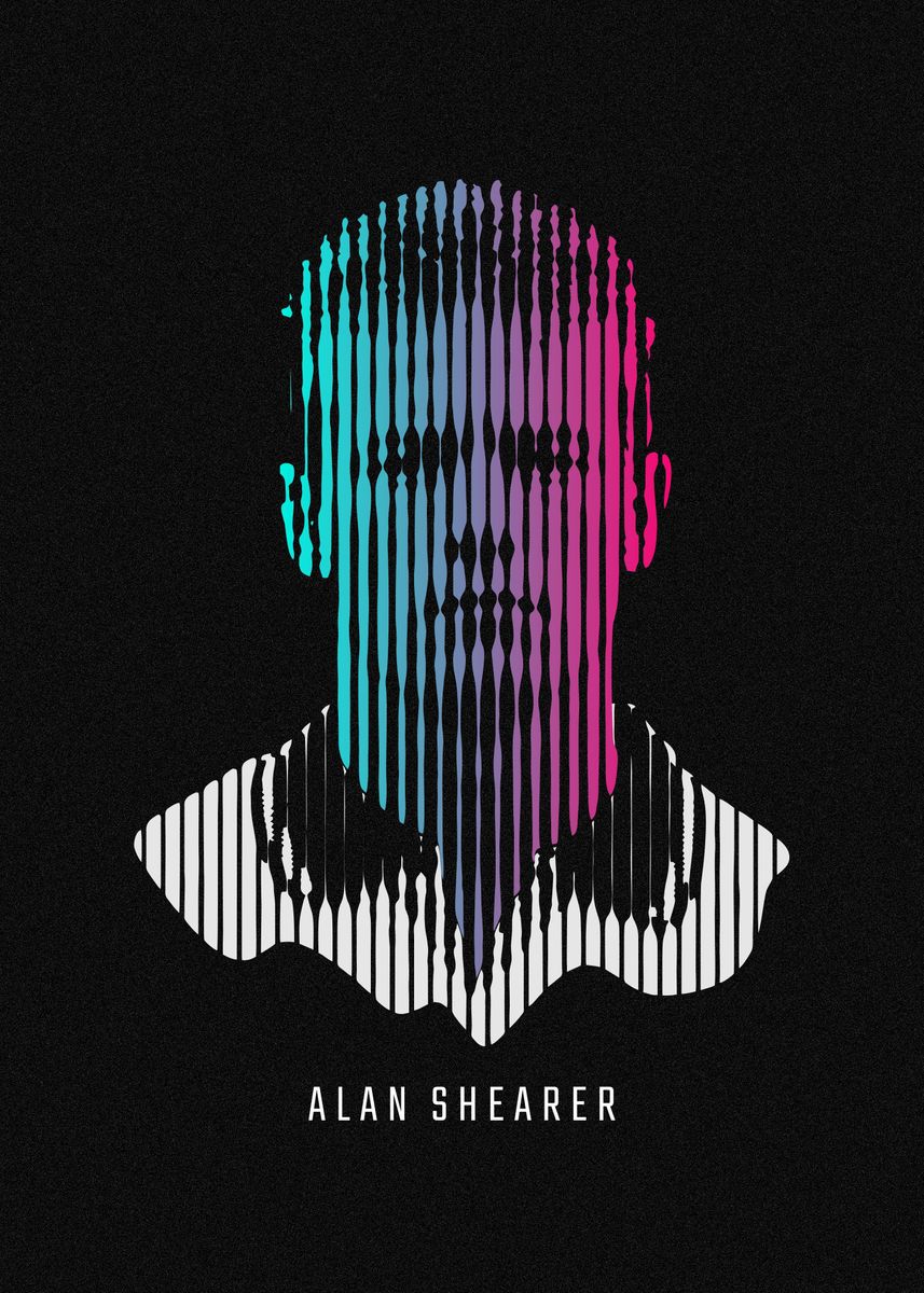 'ALAN SHEARER' Poster, picture, metal print, paint by Yusuf Dedi Wijaya ...