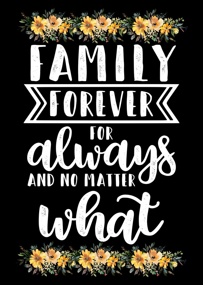 'Family forever ' Poster, picture, metal print, paint by Juliana RW ...