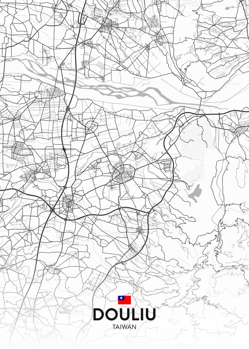 'Douliu TW' Poster, picture, metal print, paint by IMR Designs | Displate