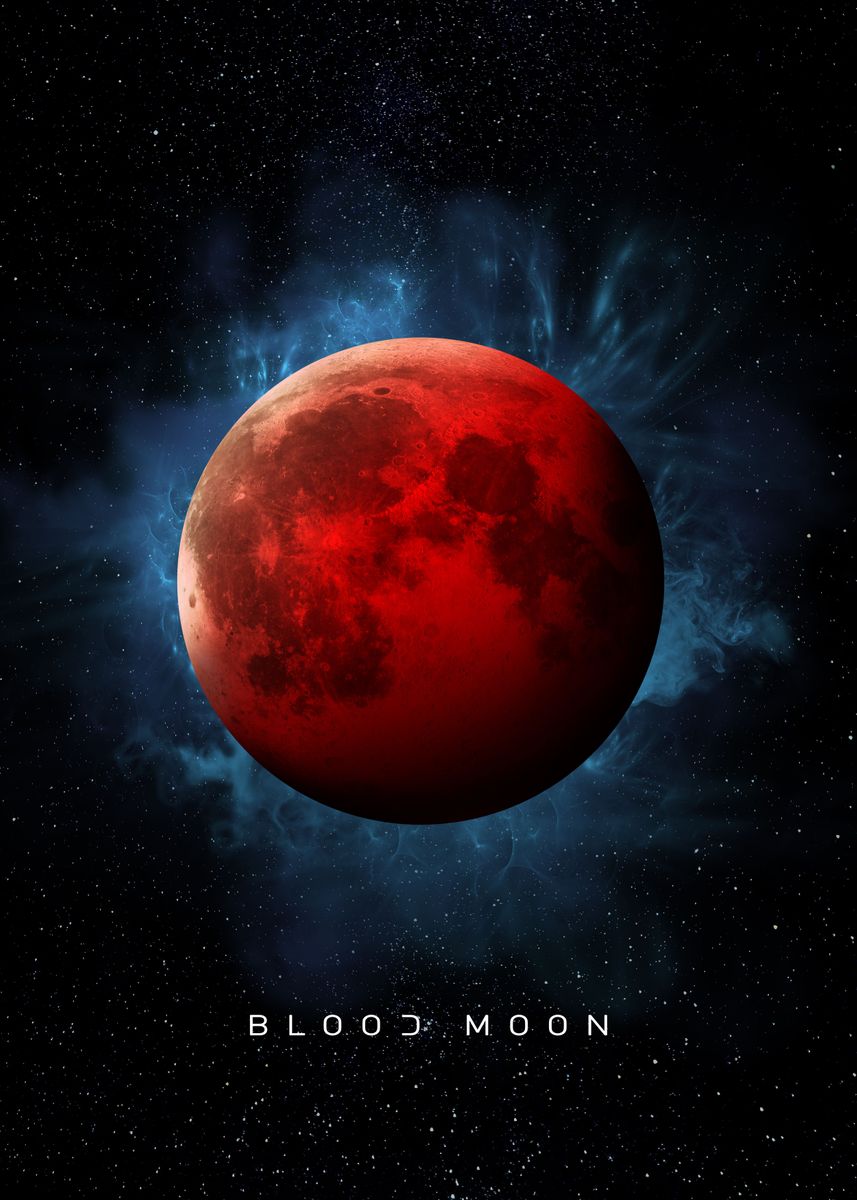 'Blood Moon' Poster, picture, metal print, paint by MyDigitalMind ...