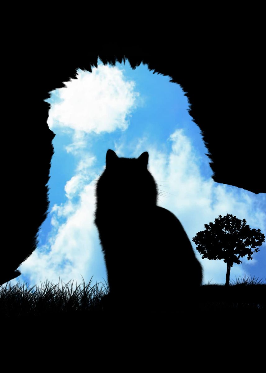 'amazing cat art prints' Poster, picture, metal print, paint by iwak ...