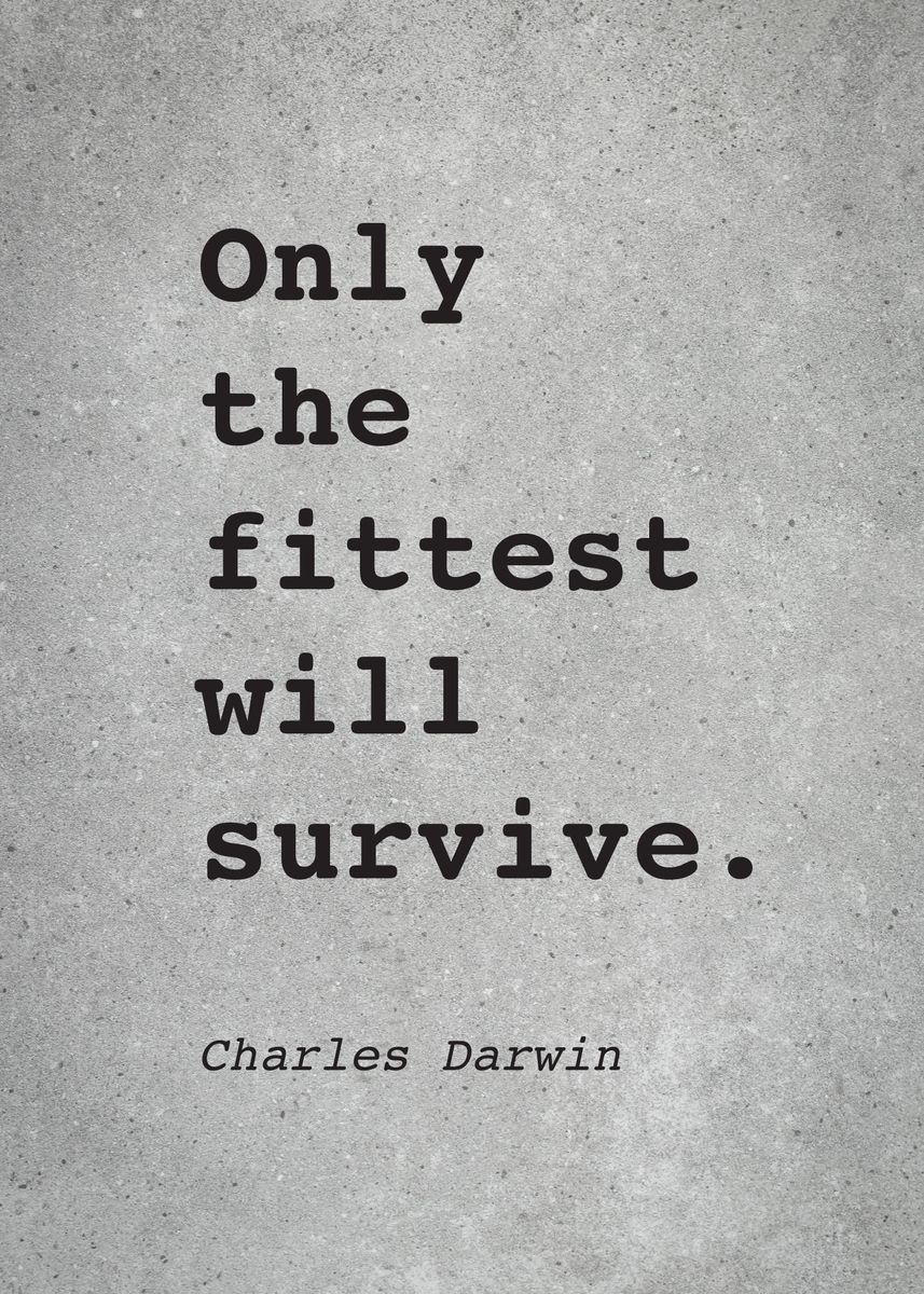 'Charles Darwin Quote L025' Poster by Go Fonix | Displate