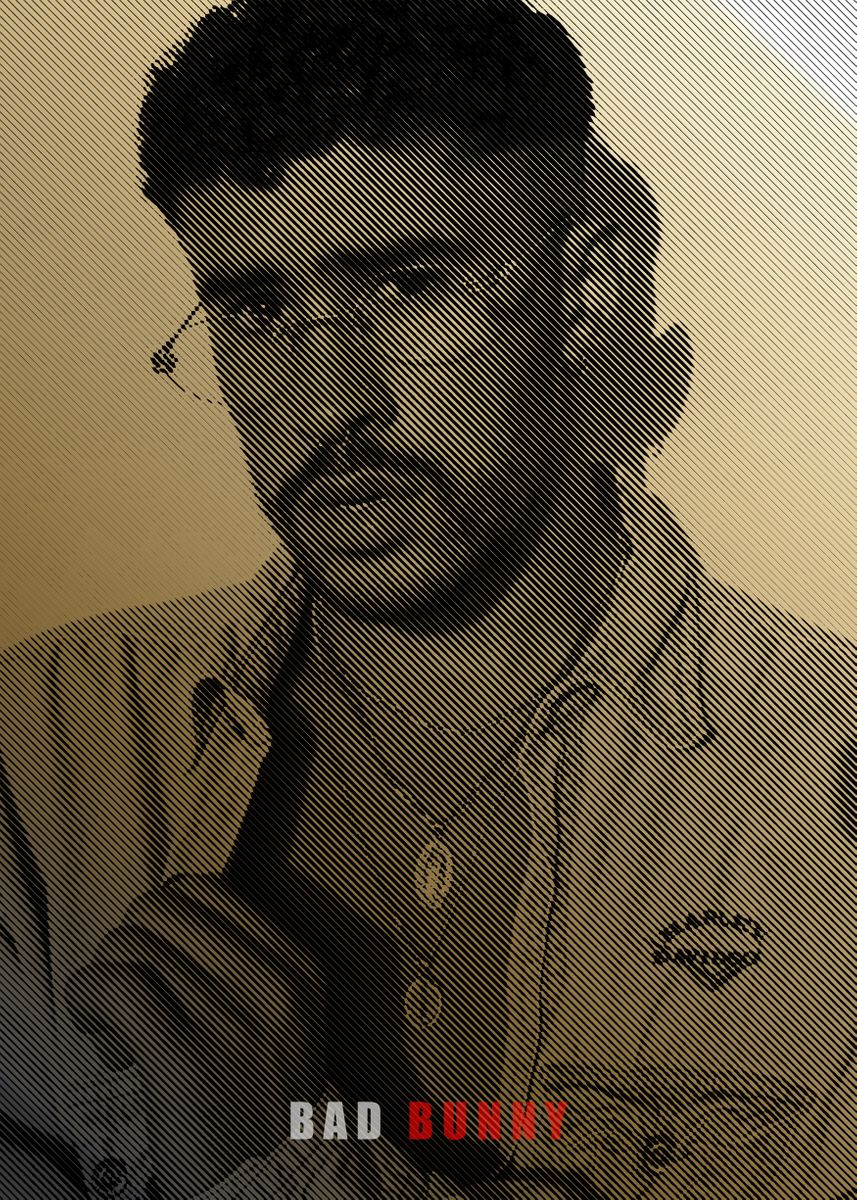 'Bad Bunny' Poster, picture, metal print, paint by amazed Poster | Displate