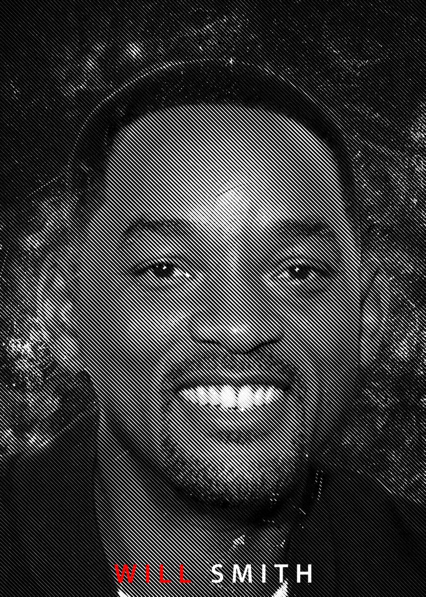 'Will Smith' Poster, picture, metal print, paint by Amanda | Displate