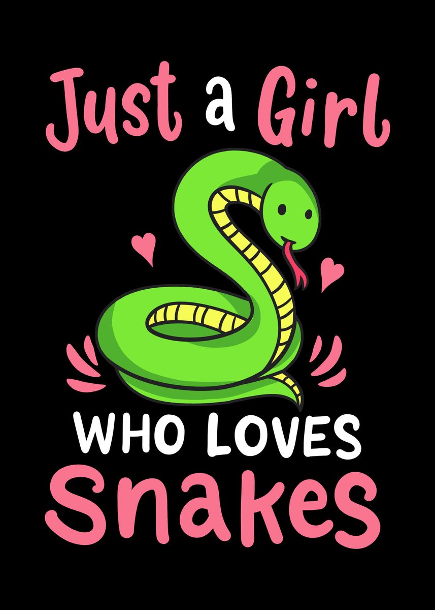 'Snakes Snake Lover' Poster, picture, metal print, paint by Mealla ...
