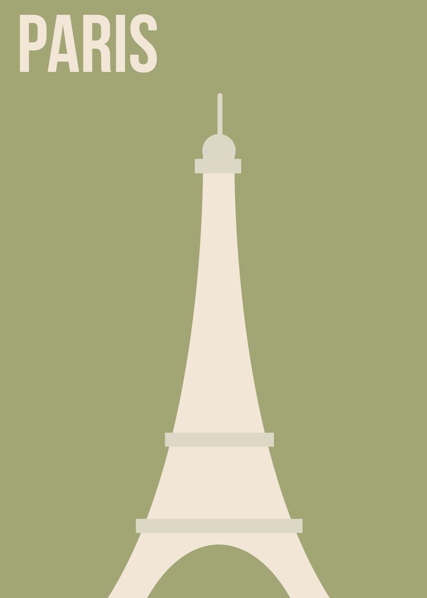 'Travel Paris' Poster, picture, metal print, paint by Human Shadow | Displate