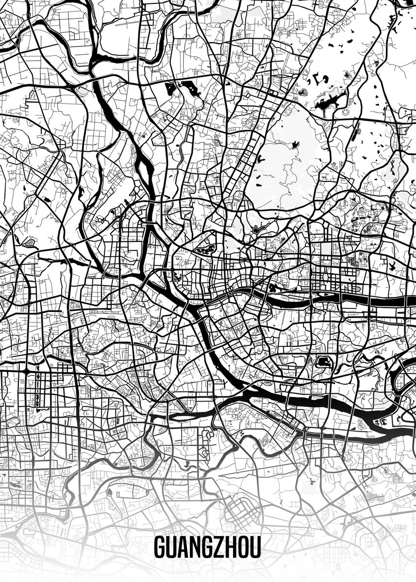 'Guangzhou' Poster, picture, metal print, paint by LUNGHISTE | Displate