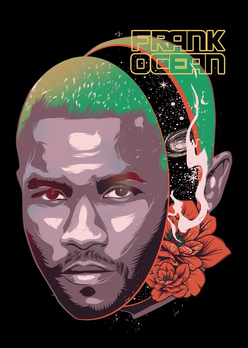 'Frank ocean' Poster, picture, metal print, paint by HeyMoonly | Displate