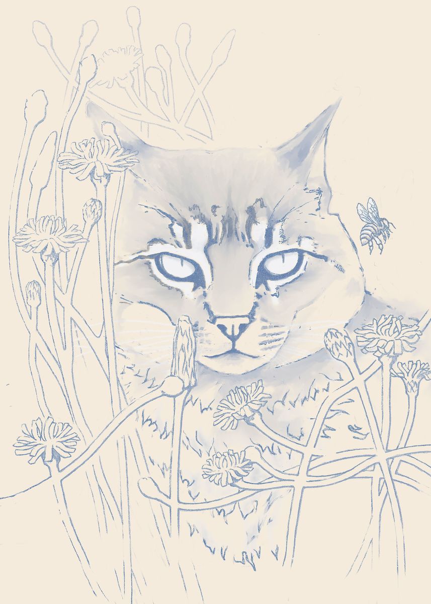 'Bob y la abeja' Poster by Hernan Garcia | Displate