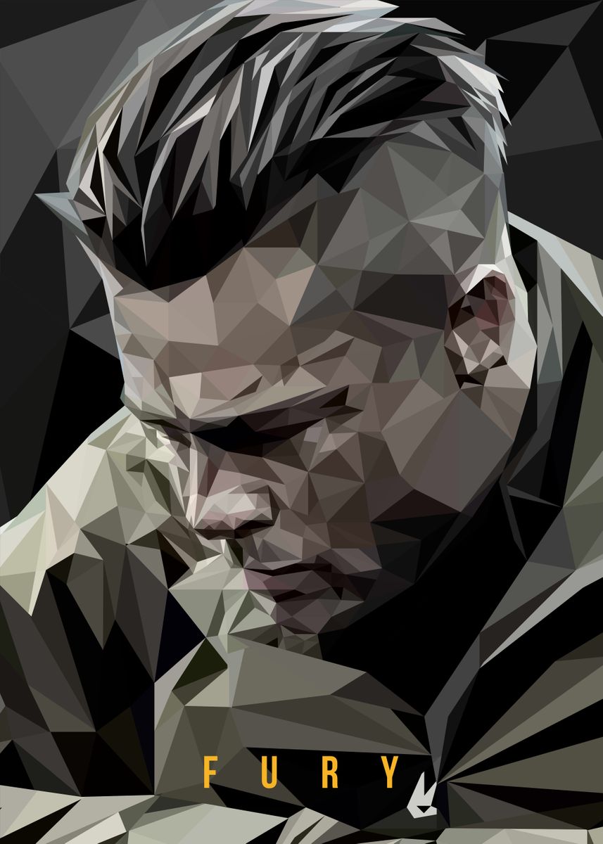 'fury' Poster, picture, metal print, paint by Lowpoly Posters | Displate