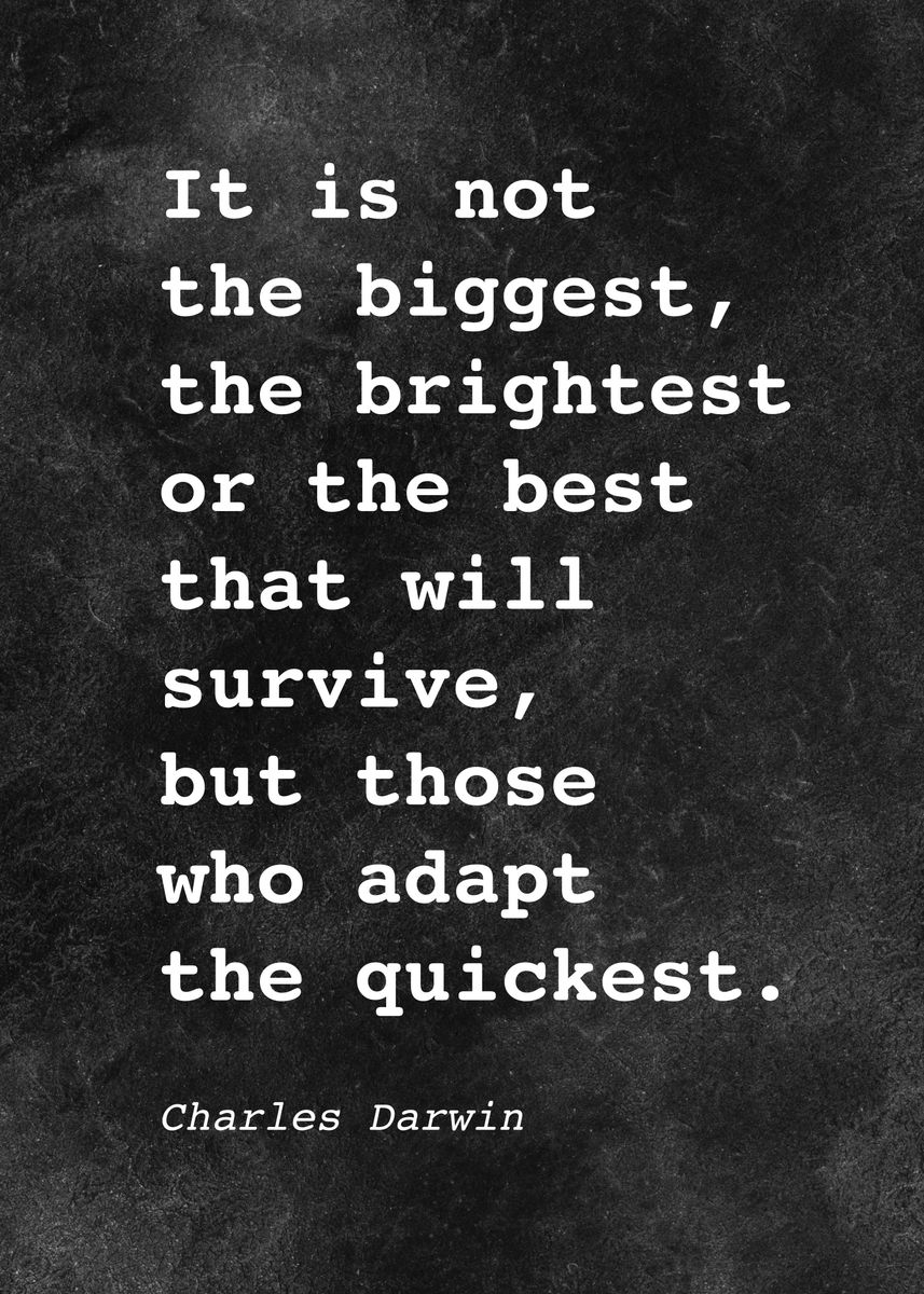 'Charles Darwin Quote D005' Poster, picture, metal print, paint by Go ...