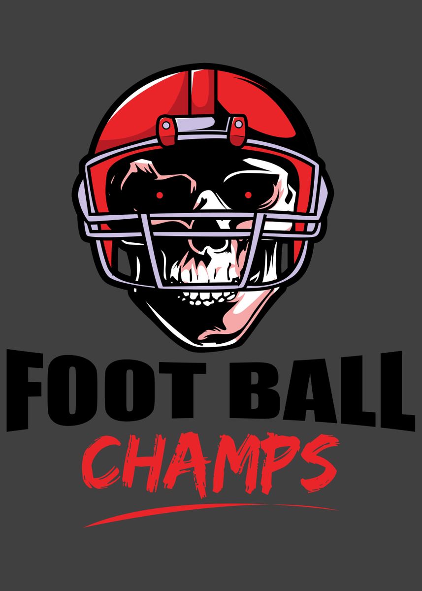'Football Champs' Poster, picture, metal print, paint by BeMi | Displate