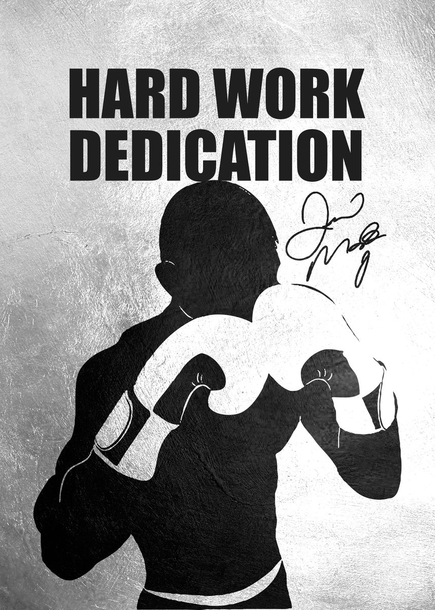 'Hard Work and Dedication' Poster by ABConcepts | Displate