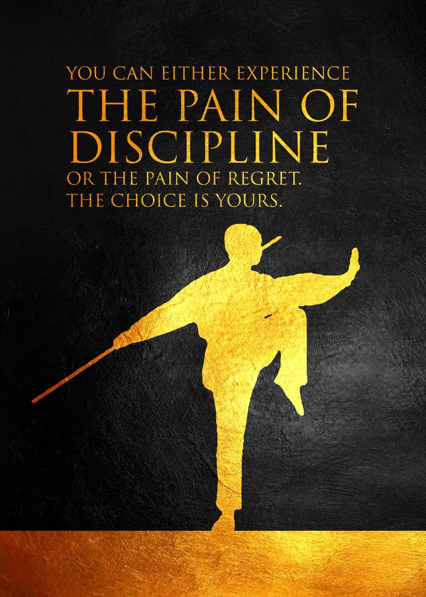 'Pain of Discipline Ziglar' Poster, picture, metal print, paint by ...