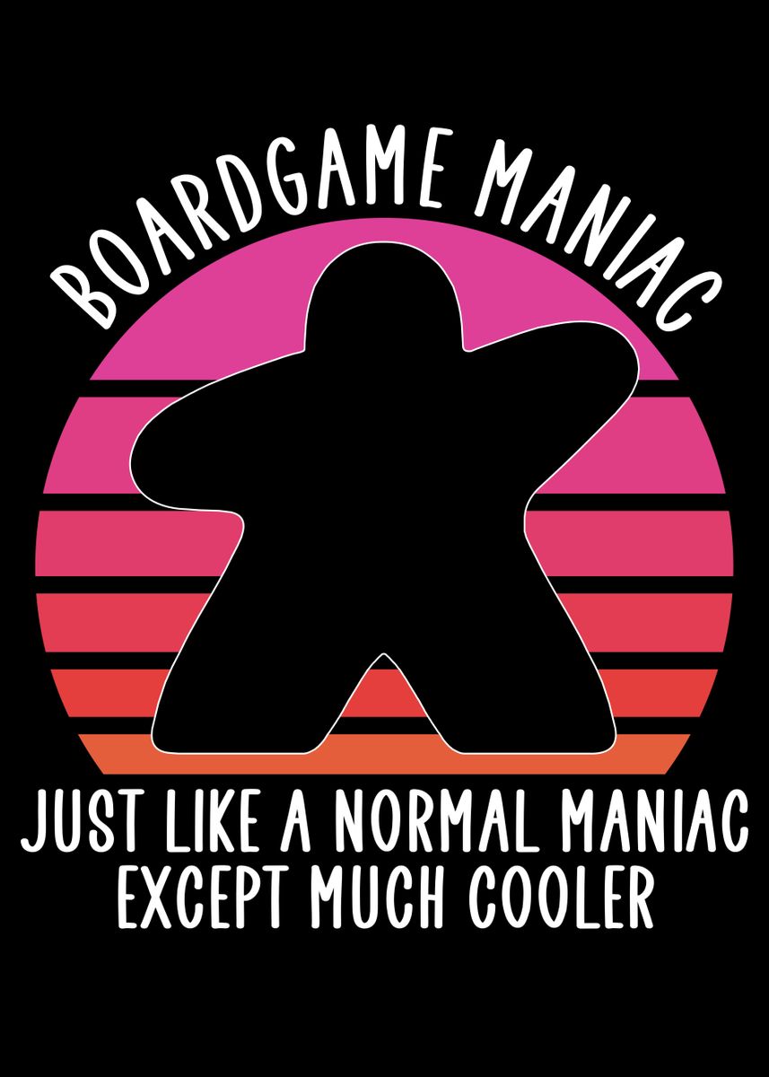 'Boardgame maniac' Poster, picture, metal print, paint by Andreas ...