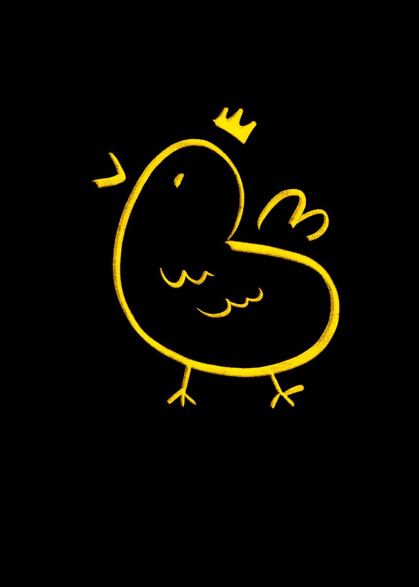 'Chick' Poster, picture, metal print, paint by zinism | Displate