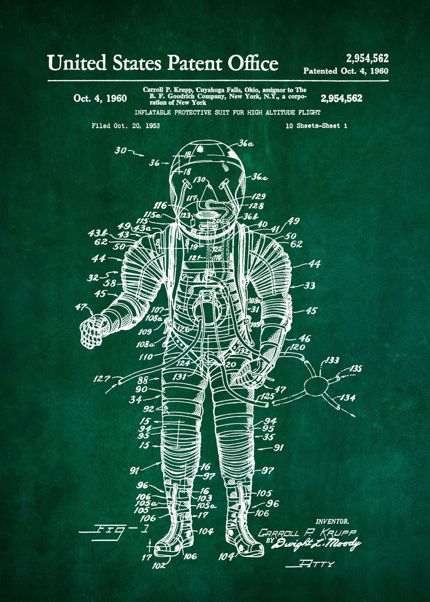 '23 High Altitude Flight S' Poster, picture, metal print, paint by ...