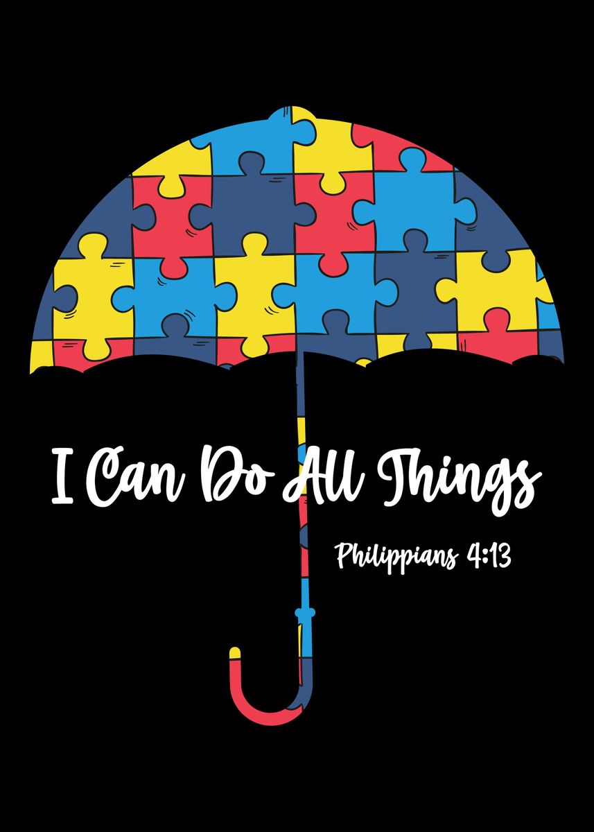 'i can do all things gift' Poster, picture, metal print, paint by ...