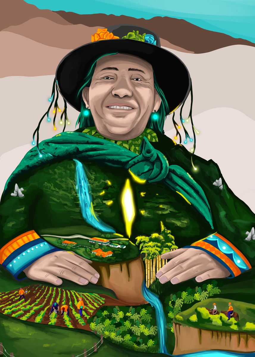 'Mother earth pachamama' Poster by Pitu | Displate