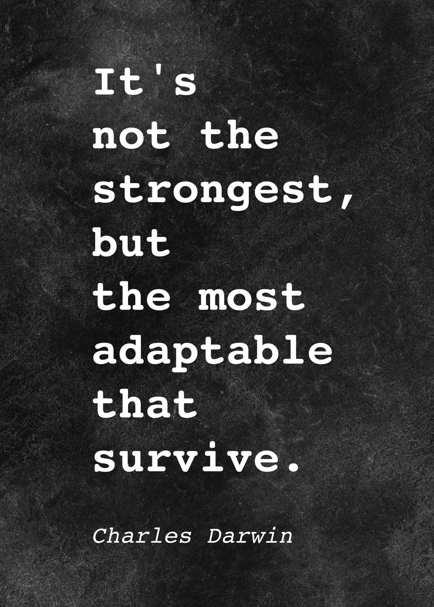 'Charles Darwin Quote D022' Poster, picture, metal print, paint by Go ...