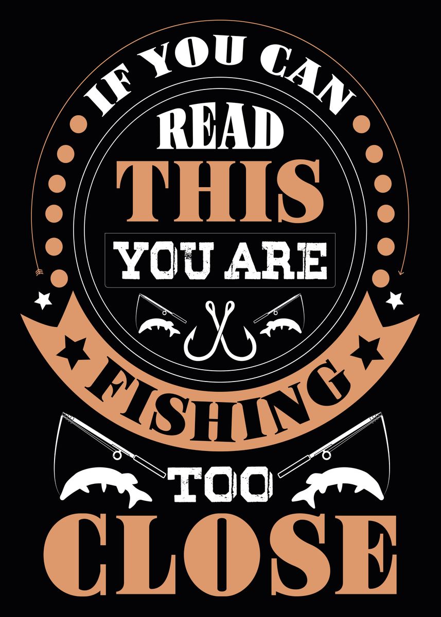 'If you can read this you' Poster, picture, metal print, paint by ...