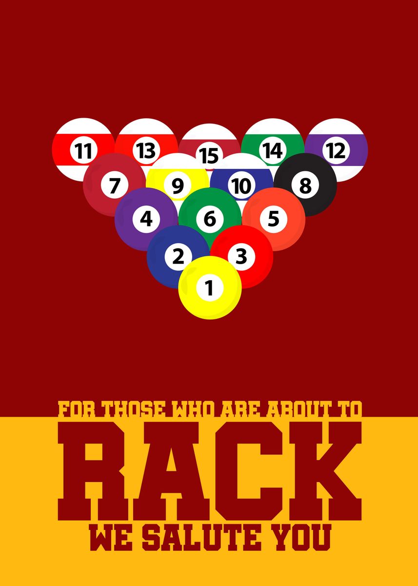 'Billiard Pool Wall Decor' Poster by Decoratier Qwerdenker | Displate