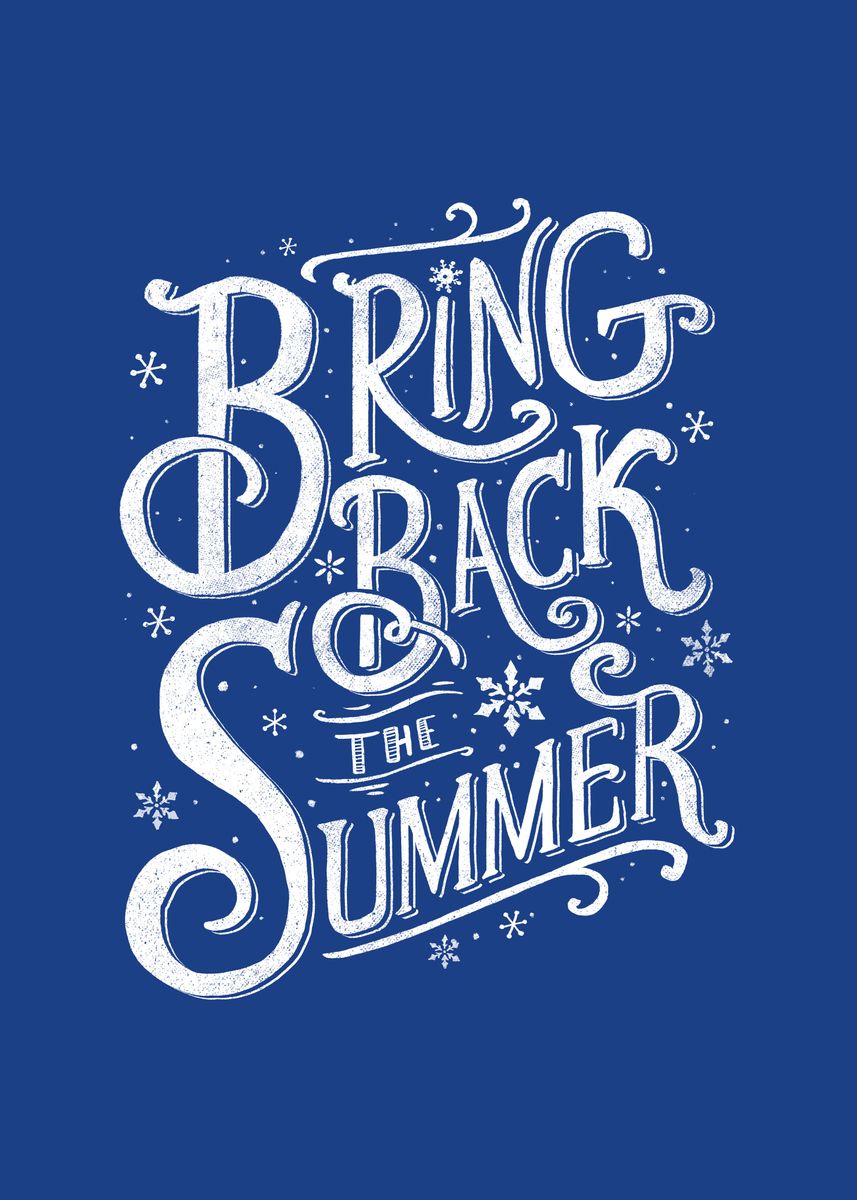'Bring Back the Summer' Poster, picture, metal print, paint by Tobias ...