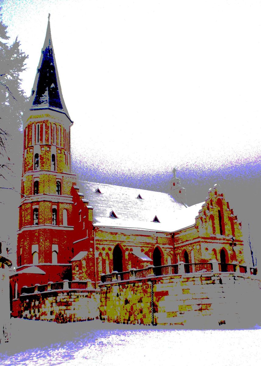 'Church' Poster, picture, metal print, paint by Arturas Slapsys | Displate